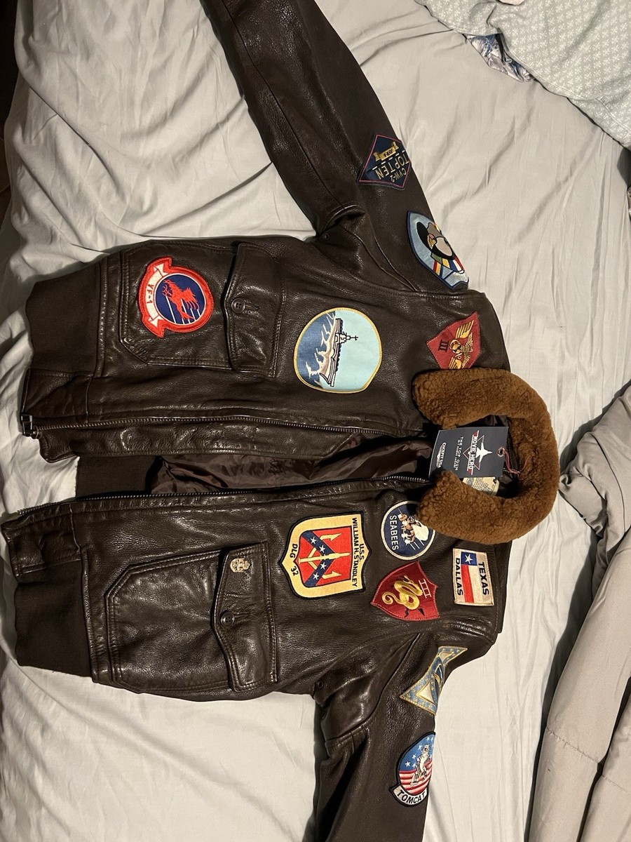 Leather Jacket Cockpit Usa Top Gun Jacket Cockpit USA Movie Hero Top ...