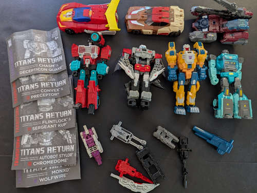 Transformers Titans Return Headmasters Lot of 8 | eBay