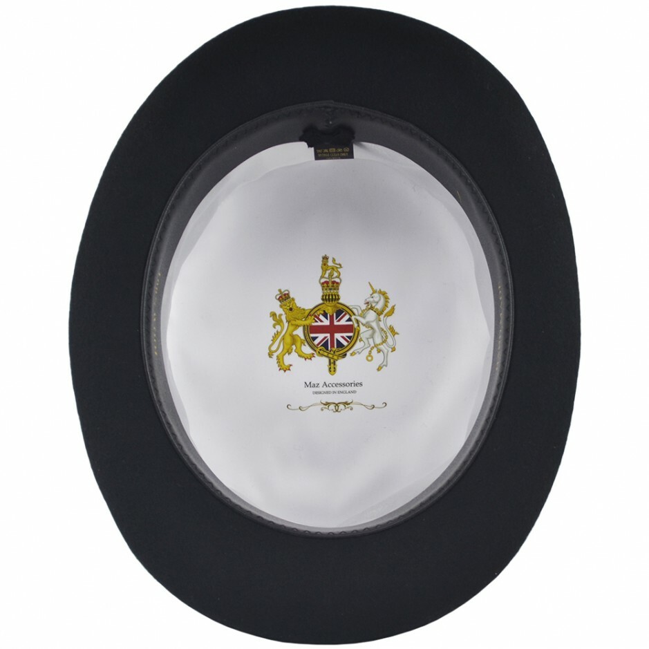 Low Crown Deadman Top Hat 100% Wool Formal Event Topper Classic ...