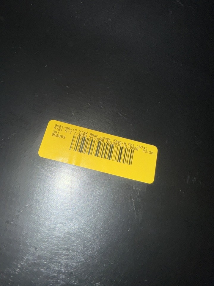 2014-2018 Chevrolet Corvette Rear Bumper Lower Cover GM OEM 84139443 ...