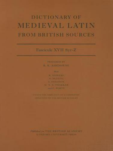 Medieval+Latin+Dictionary+Ser.%3A+Dictionary+of+Medieval+Latin+from ...
