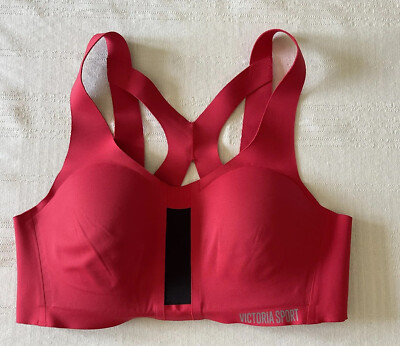 Victoria Secret Sports Bra 34B Racerback~ Red | eBay