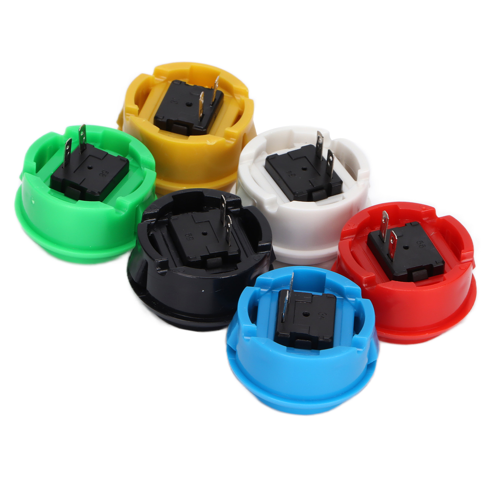 QM070919 12pcs Arcade Joystick Game Console Buttons Durable 30mm ...