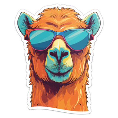 Cool Camel Car Bumper Sticker Weatherproof Vinyl Decal | eBay