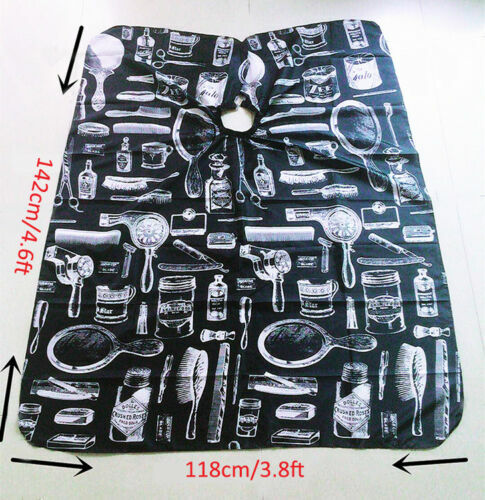 Hairdressing Gown Cape Hair Cut Salon Barber Nylon Cloth Wrap Protect ...