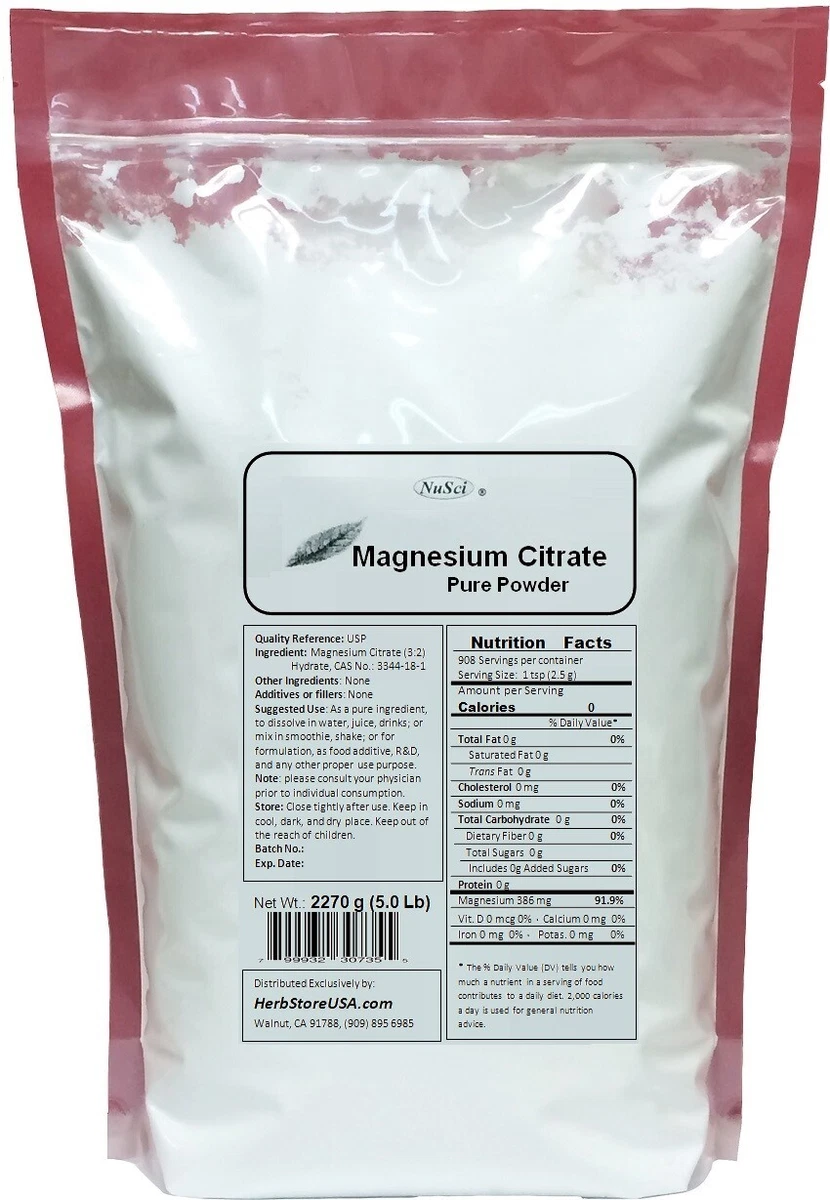 Magnesium Citrate Powder