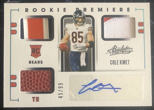 COLE KMET 2020 Absolute Rookie Premiere Triple Color Patch RPA /99 ...