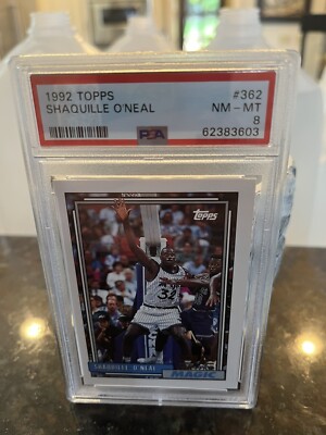 1992 Topps Basketball #362 Shaquille O’Neal Mint PSA 9 | eBay