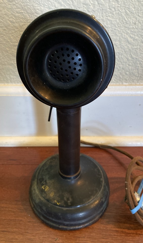 Antique t-32 Bakelite Candlestick Phone Telephone Microphone Dispatcher ...