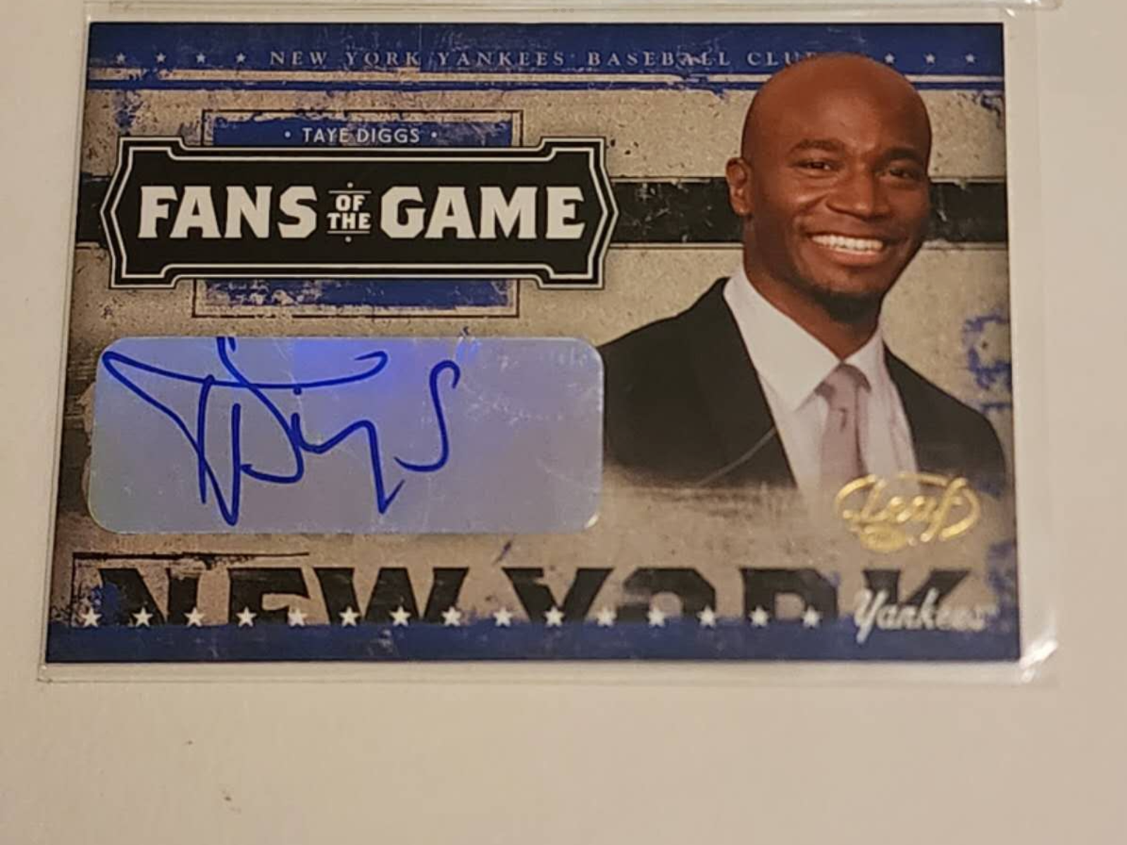 taye Diggs Fans of the game autograph | eBay