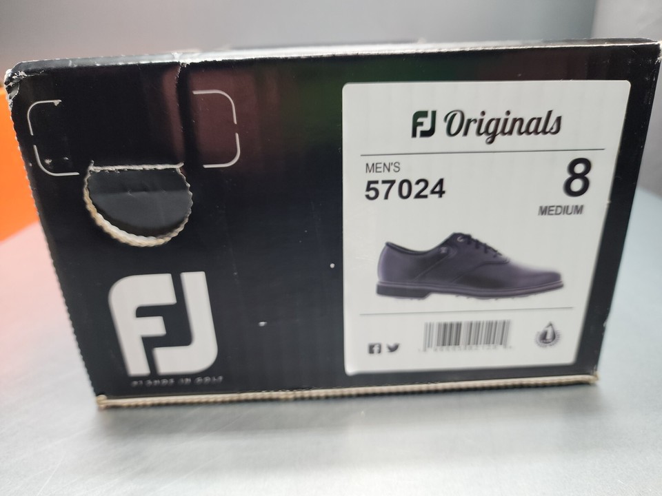NEW *No Box Lid Footjoy Originals Retro Golf Shoes Mens Sz 8 DryJoy ...