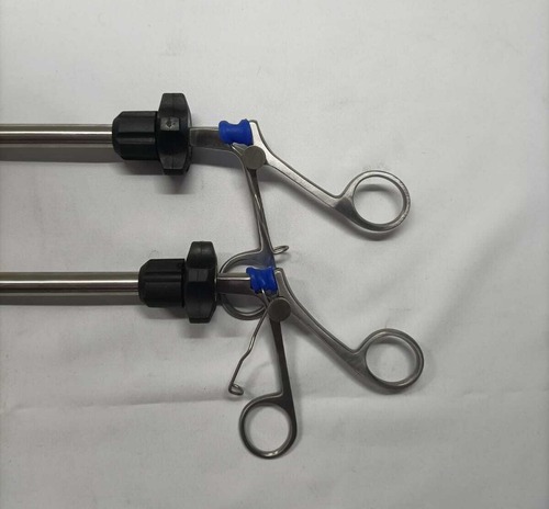 2pc Laparoscopic Gallbladder Extractor & Spoon Forceps 10mm Surgical ...