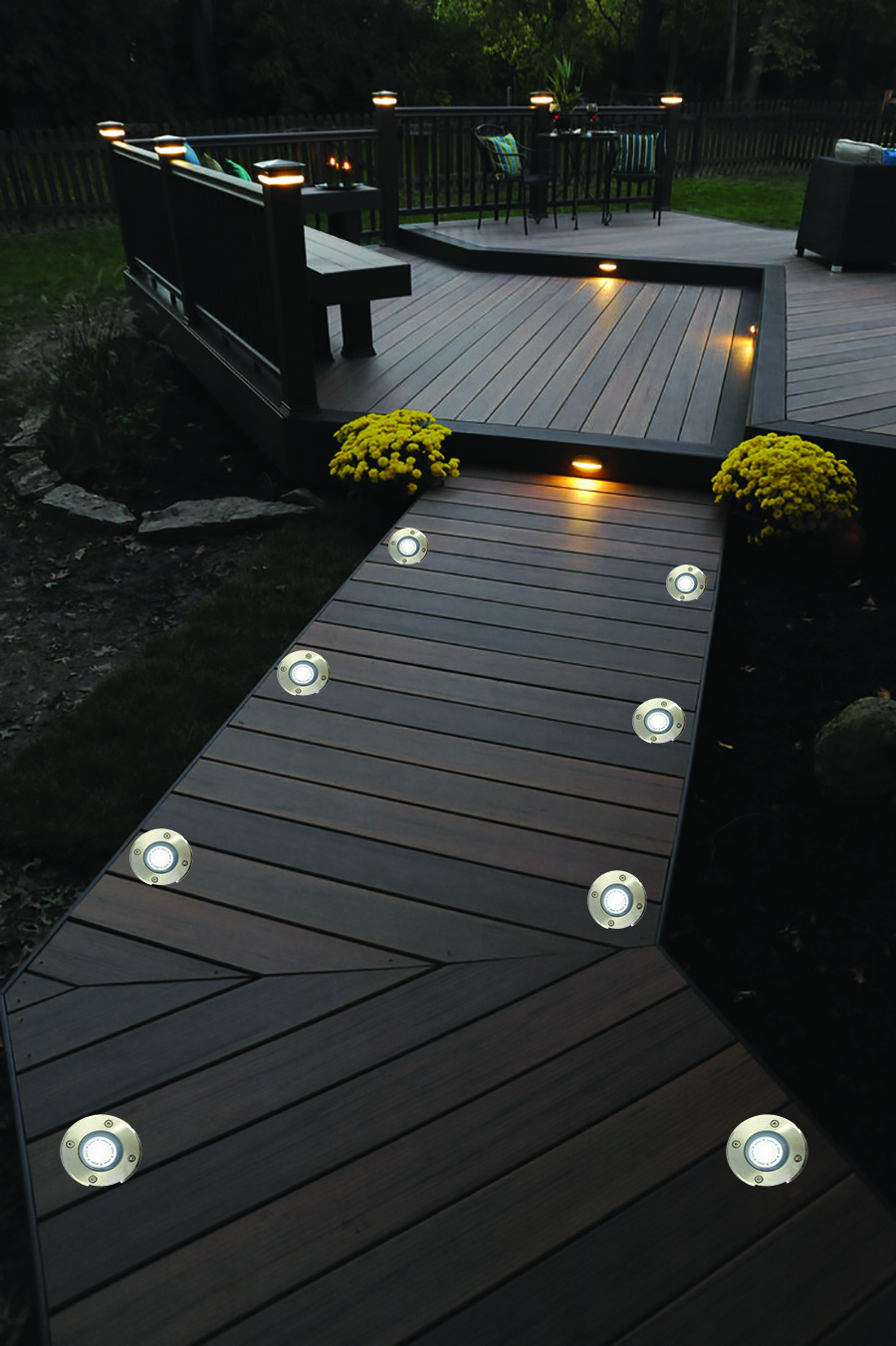 Round & Square GU10 Stainless Steel Walkover Driveover Inground Lights ...