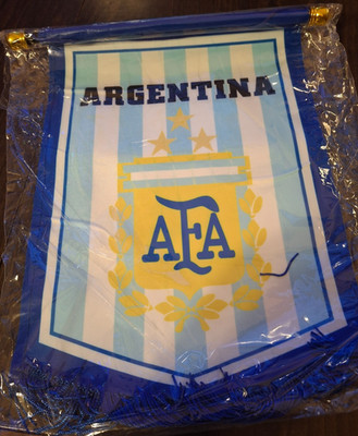 New 12 Inch Argentina Soccer Team Wall Hanger Flag | eBay