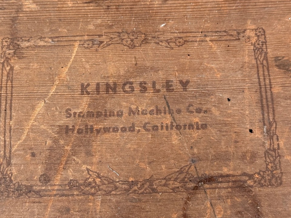 Kingsley Stamp Machine Co Letter Type Font Set Hot Foil in BOX LN-X 7/ ...