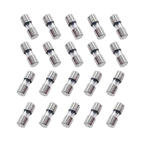 20PCS Mini Glass Fuses Christmas Light Fuses 110V 125V 2.5A Slow-Blow ...