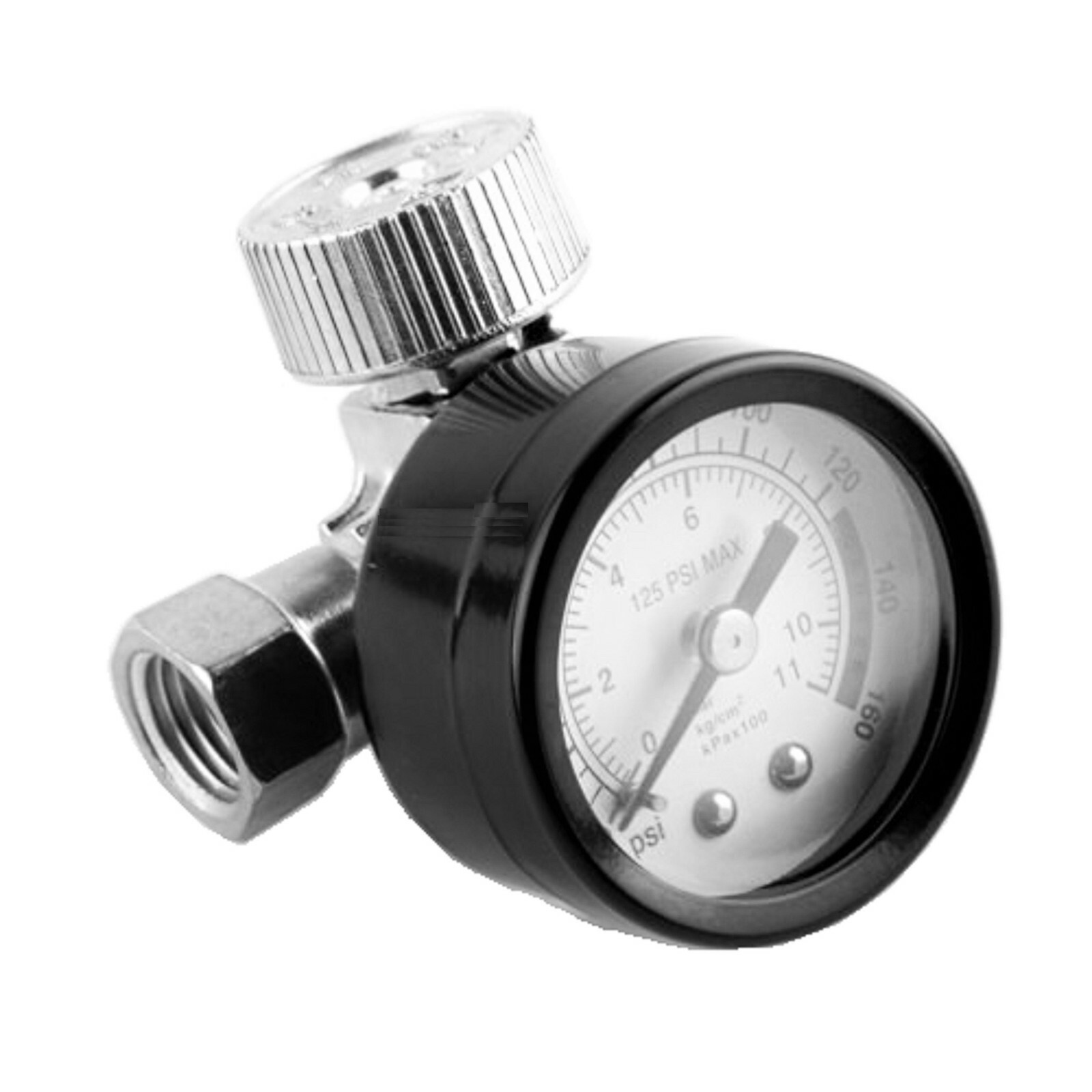 Inline Air Pressure Regulator with Gauge 160 PSI | eBay