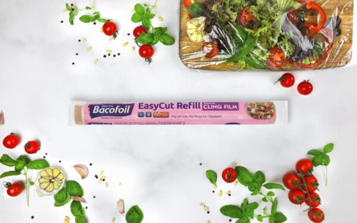 Bacofoil EasyCut Cling Film Dispenser 10m with 6 x Cling film Refills ...