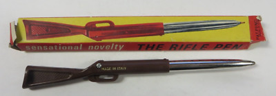 Vintage RIFLE PEN Novelty Ink Pen WINCHESTER Gun Made in Italy NOS NIB ...