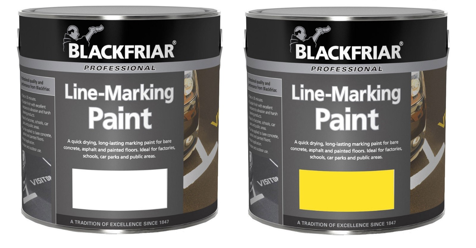 Line Marking Paint Indoor Outdoor Professional White Yellow Roads Kerbs ...