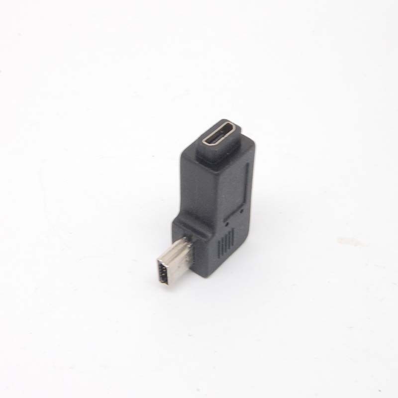 Mini USB Type A Female to Micro USB B Male 90 Degree left Angle Adapter ...
