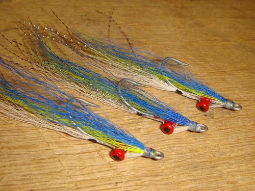 FLY FISHING FLIES - Blue Sexy Shad CLOUSER DEEP MINNOW size #2 (6 pcs ...