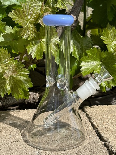 8'' beaker Glass Water Pipe hookah with ice Catcher 5mm Thick . JAED ...
