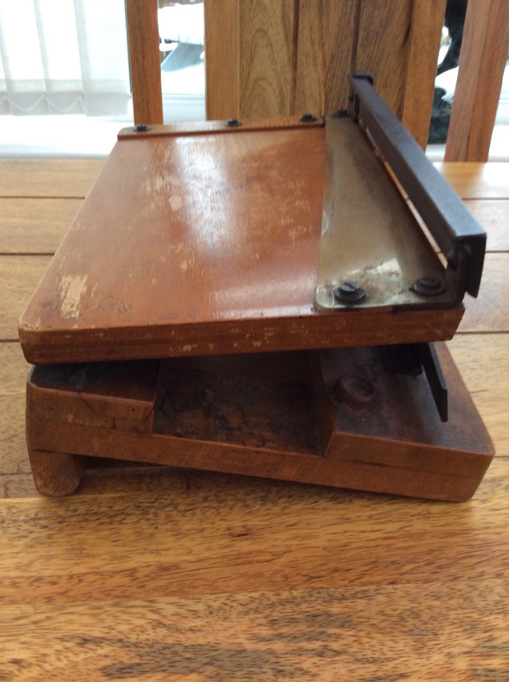 Vintage Wooden Small Paper Picture Guillotine By Merrets | eBay UK