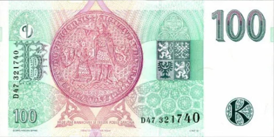 2018 Banknote Czech Republic 100 Korun Uncirculated. 100 Czech Koruna ...