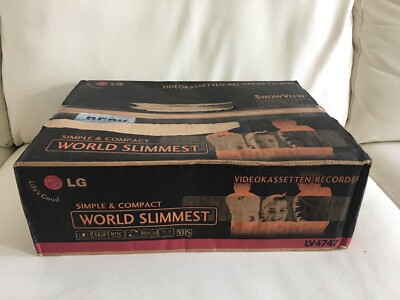 LG LV4747 VHS-Videorecorder 6-Kopf NEU in OVP NEW, 2 JAHRE GARANTIE | eBay