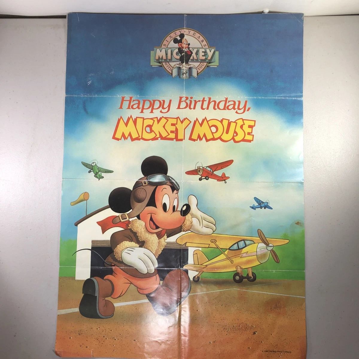 Happy Birthday Mickey Mouse Poster