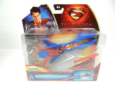 4L Superman Man Of Steel Kryptonian Interceptor Vehicle MOC 2013 Mattel ...
