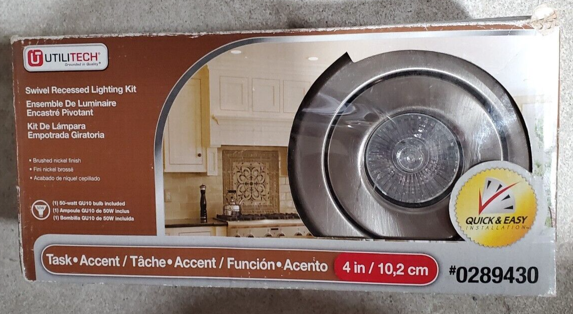 Utilitech Recessed Lighting Kit Utilitech 754248 Four Inch Integrated