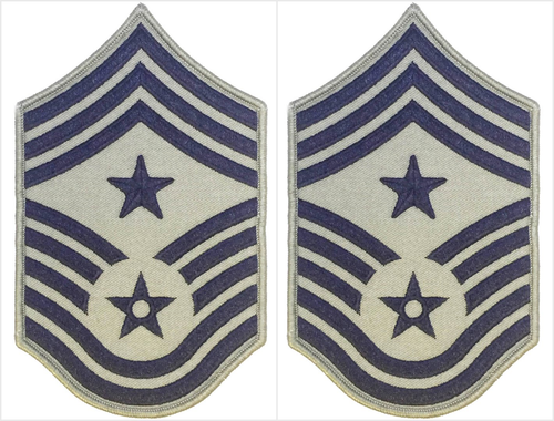Air Force Command Chief Master Sergeant Rank Female Chevron ABU Patches ...