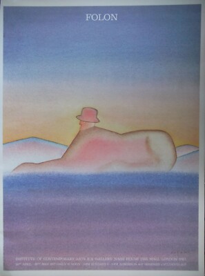 AFFICHE PUBLICITAIRE J-Michel FOLON - INSTITUTE OF CONTEMPORARY ARTS ...