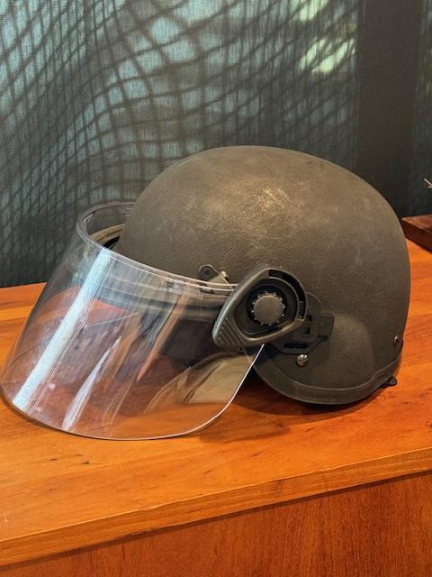 CERADYNE BA3A LEVEL IIIA BALLISTIC HELMET W/ Paulson DK5H.150S-HM Face ...