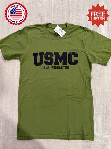 “USMC CAMP PENDLETON” UNITED STATES MARINE CORPS - Green T-Shirt ...