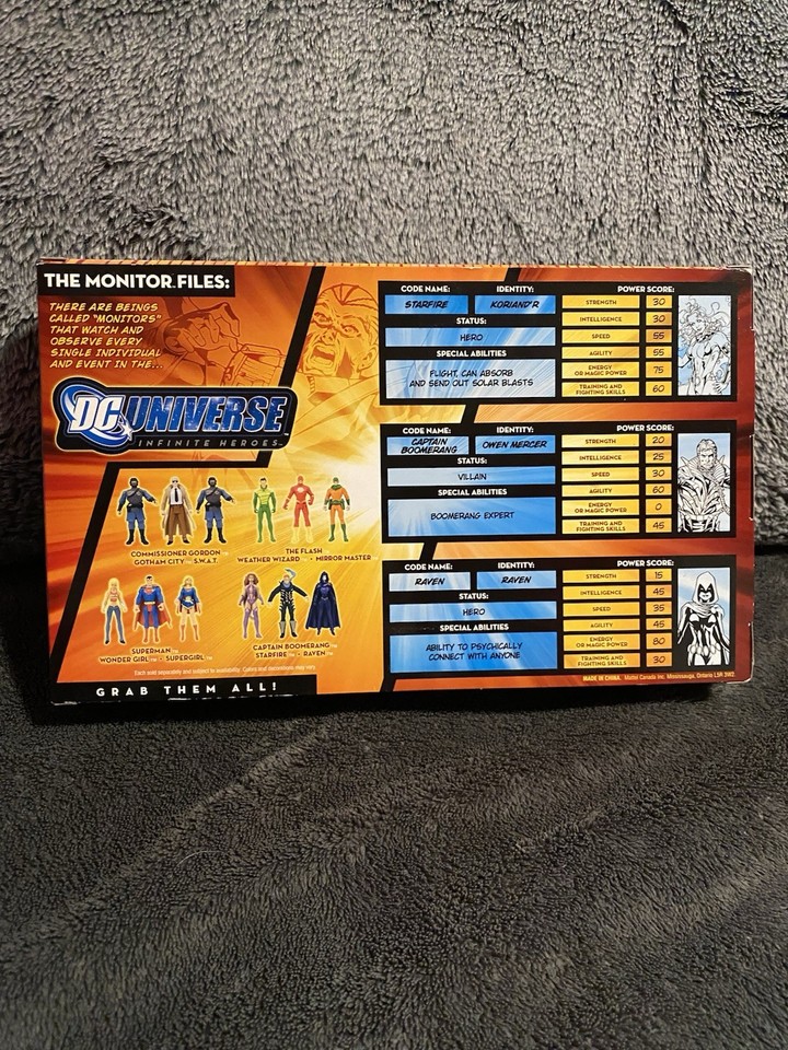 DC Universe Infinite Heroes Crisis Starfire Captain Boomerang Raven New ...