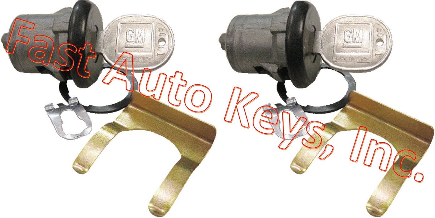 NEW PAIR CHEVROLET GM OEM PAIR DOOR LOCK SET KEYED CYLINDER W/2 OEM GM ...