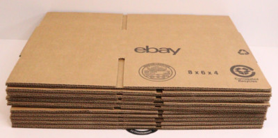 Ebay Boxes Pack of 10- 8" x 6" x 4" with Black Logo | eBay