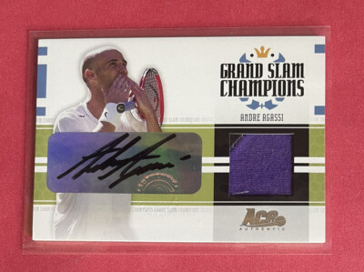 2005 Ace Authentic Andre Agassi & Lindsay Davenport RARE DUAL Auto ...