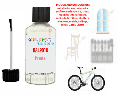 gloss Paint Touch Up RAL9010 Pure white Metal,Wood,Plastics,UPVC,PVC ...