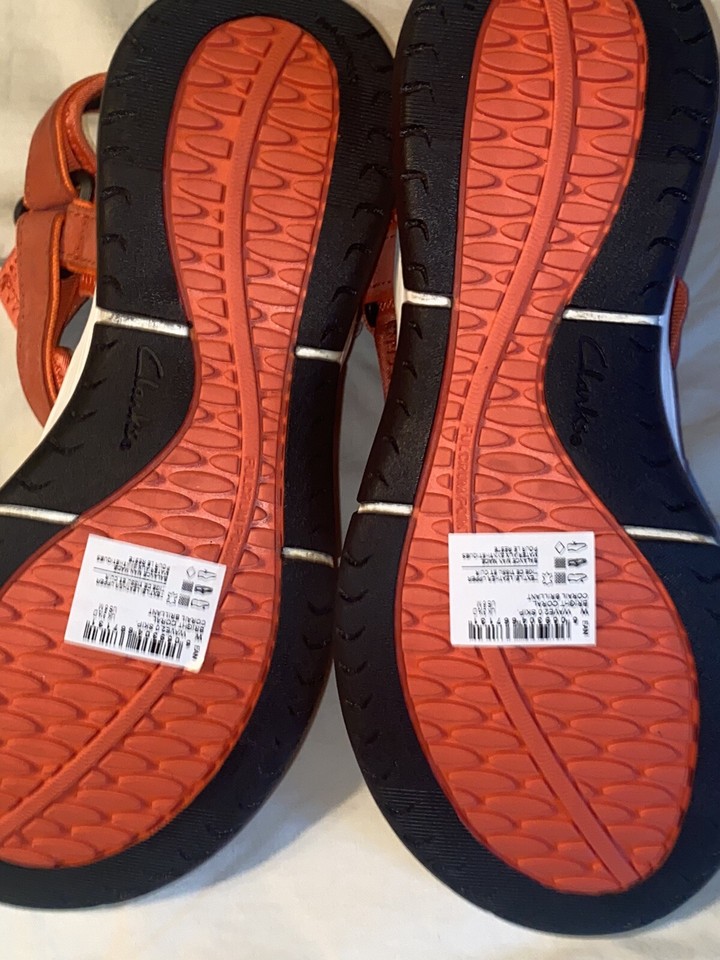 Clarks Womens Wavewalk Wave 2.0 Skip Shoes Sandals Walking Pink ...