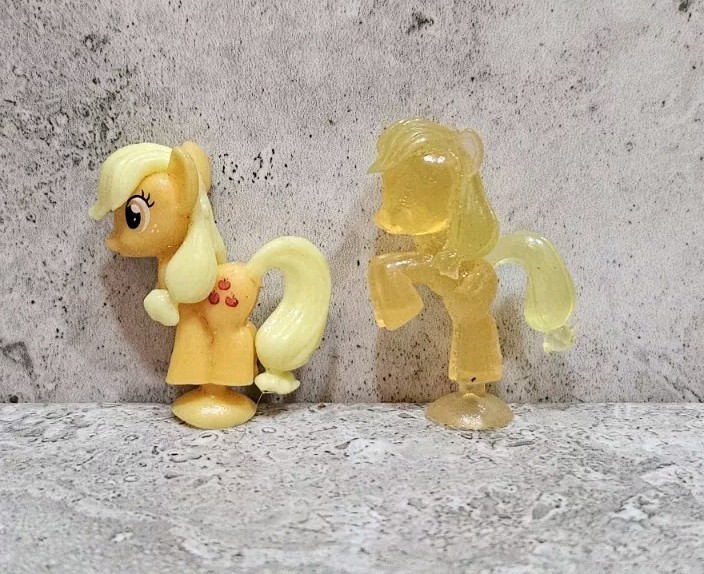 My Little Pony Squishy Pops Applejack And Clear Applejack Figures | eBay UK