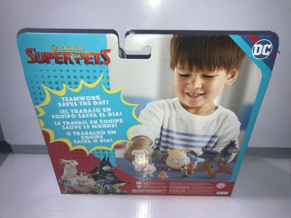 Fisher-Price DC League of Super-Pets Figure Multi-Pack, Set of 6 ...