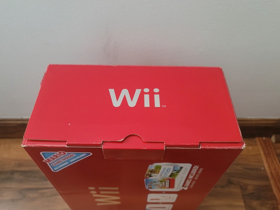 Nintendo Wii Red 25th Anniversary Console System CIB Complete Box Near ...