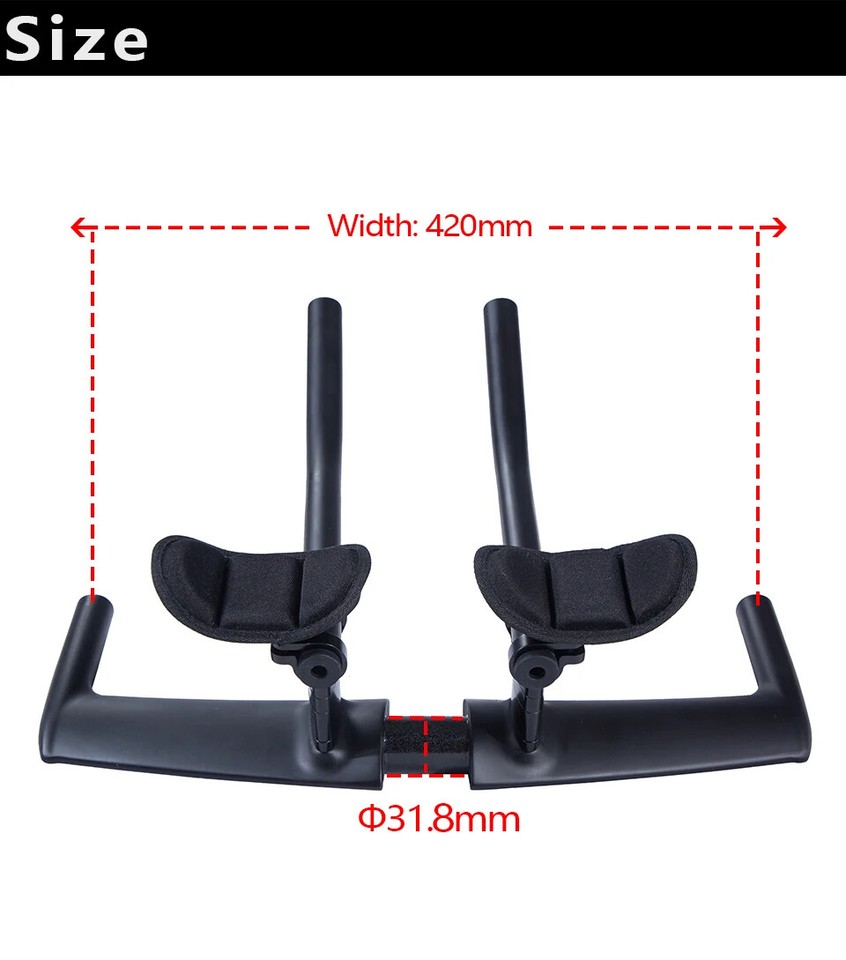 Carbon Aero TT Bar for Triathlon Time Tri Cycling Bike Riding Rest ...
