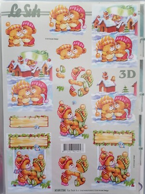 CHRISTMAS A4 DECOUPAGE/PAPER TOLE 3D Sheets - Le Suh 4169734 | eBay
