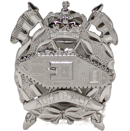 Royal Australian Armoured Corps badge uniform full size slouch hat cap ...