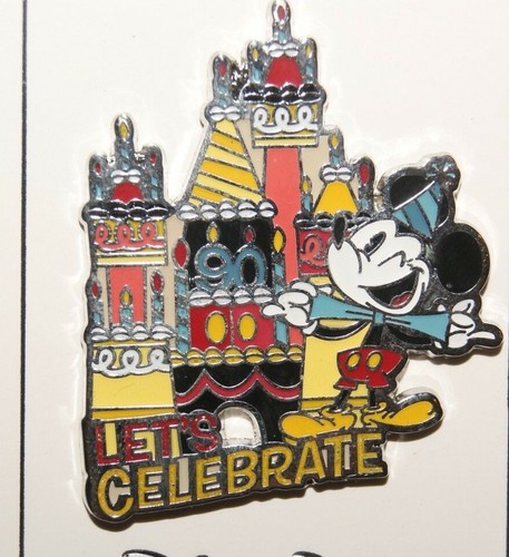 Disney Parks Exclusive Mickey Mouse 90th Birthday Pin Let’s Celebrate ...